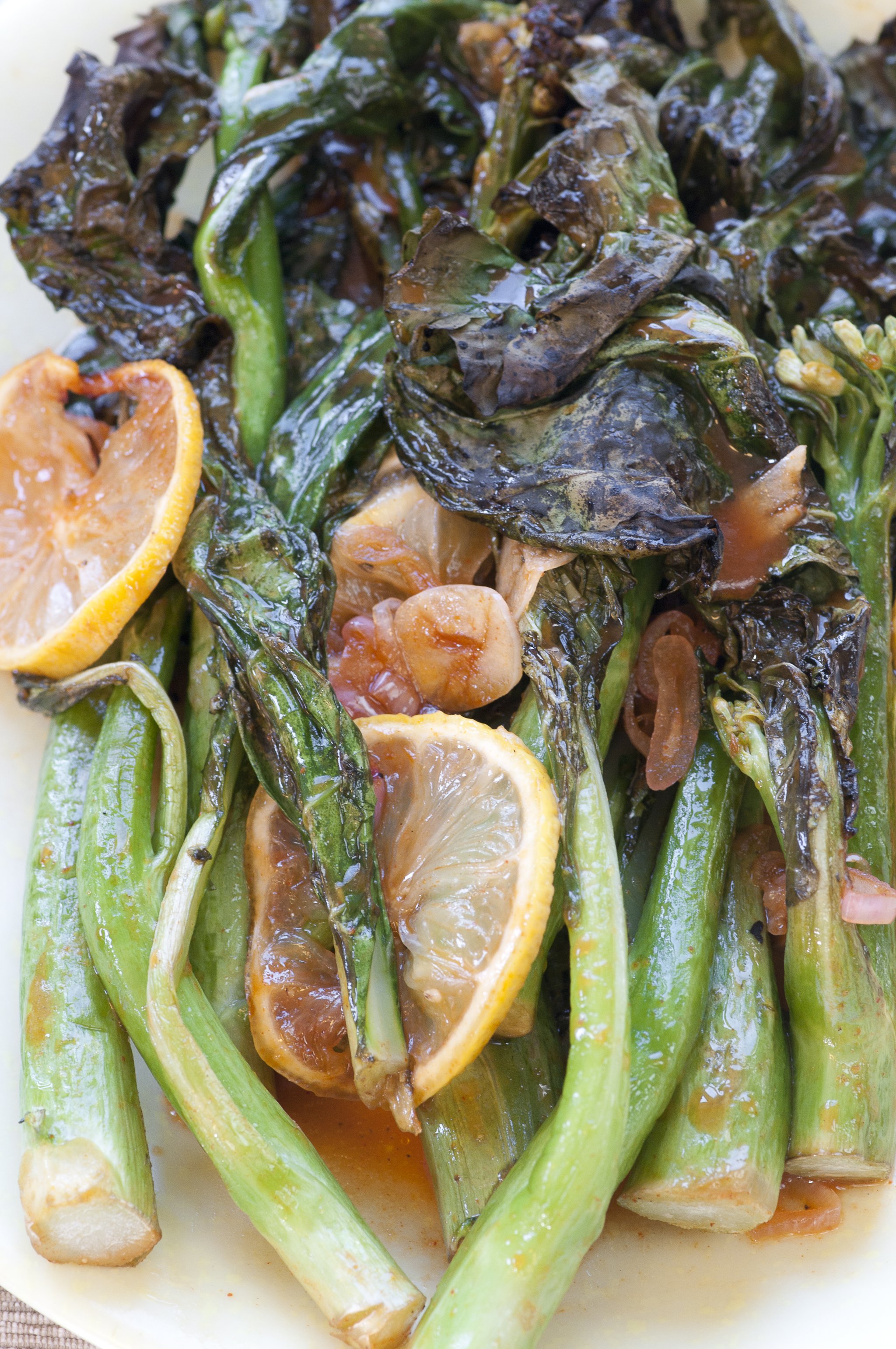 Lemony Grilled Gai Lan (Chinese Broccoli) - Recipe | Herbivoracious